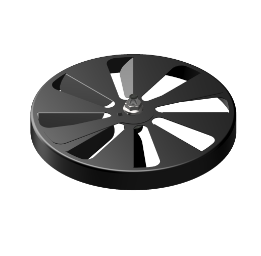 1 BLADE CONE TYPE SQUARE TO ROUND DIFFUSER