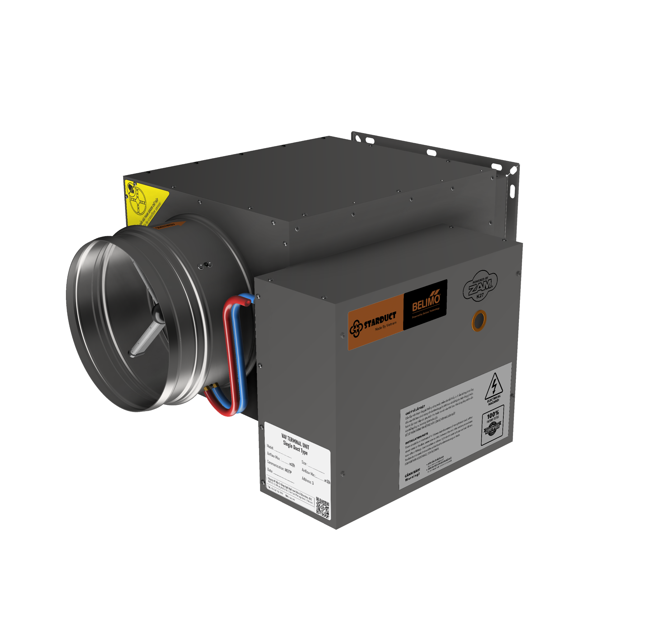 HỘP ĐIỀU KHIỂN LƯU LƯỢNG TỰ ĐỘNG (Single duct VAV box)