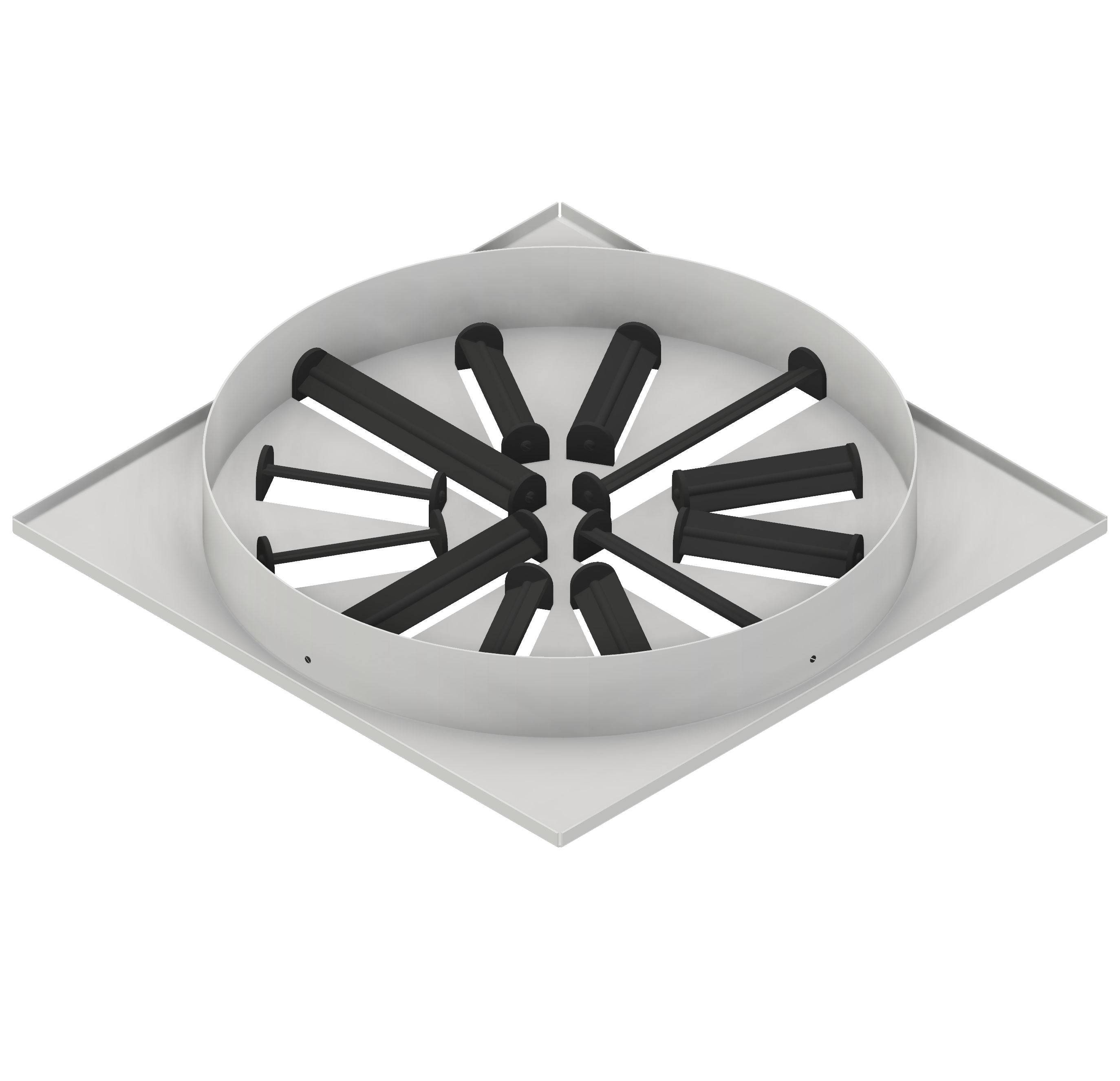 SWIRL SLOTTED DIFFUSER 400-12