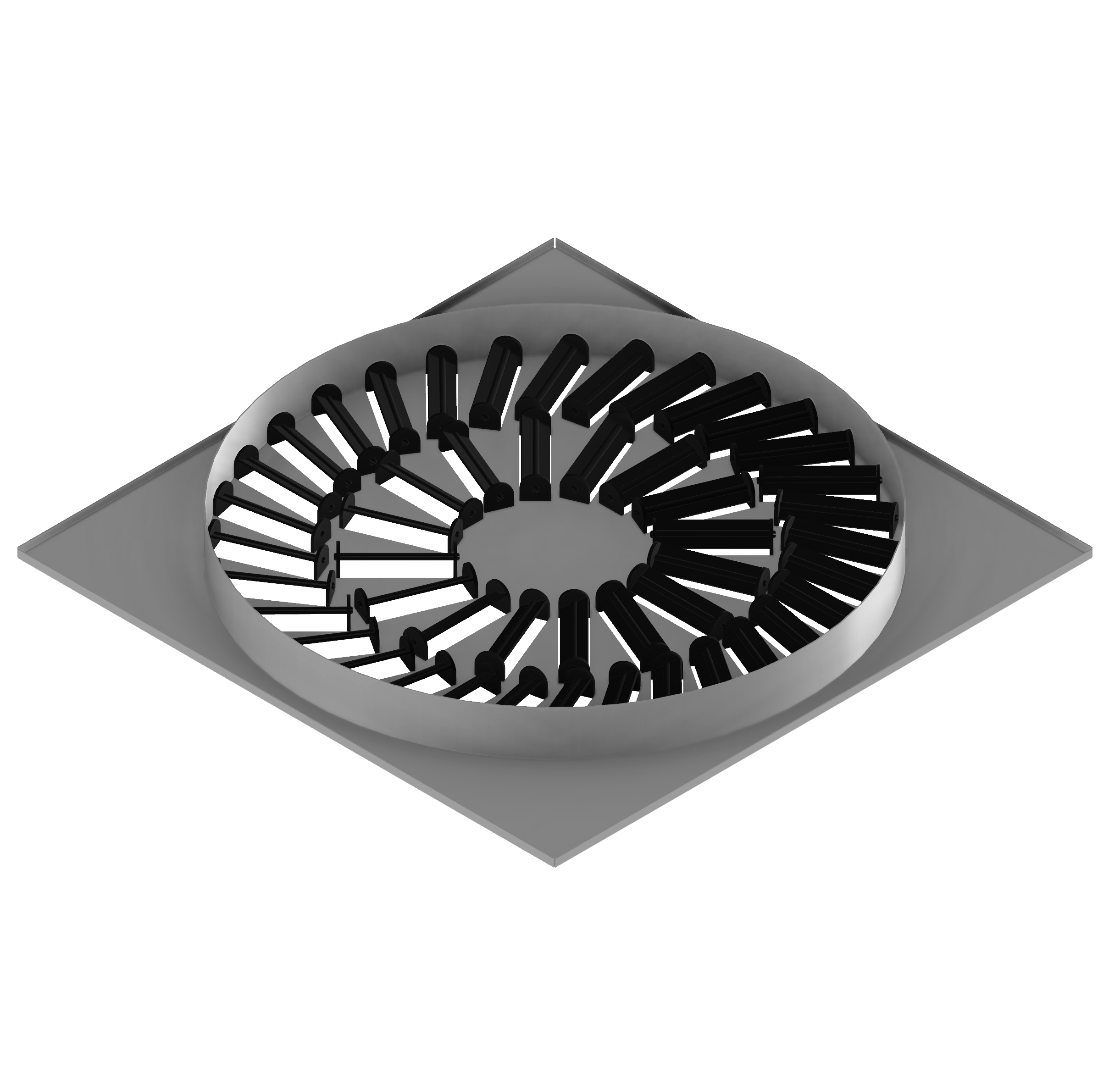 SWIRL SLOTTED DIFFUSER 600-48