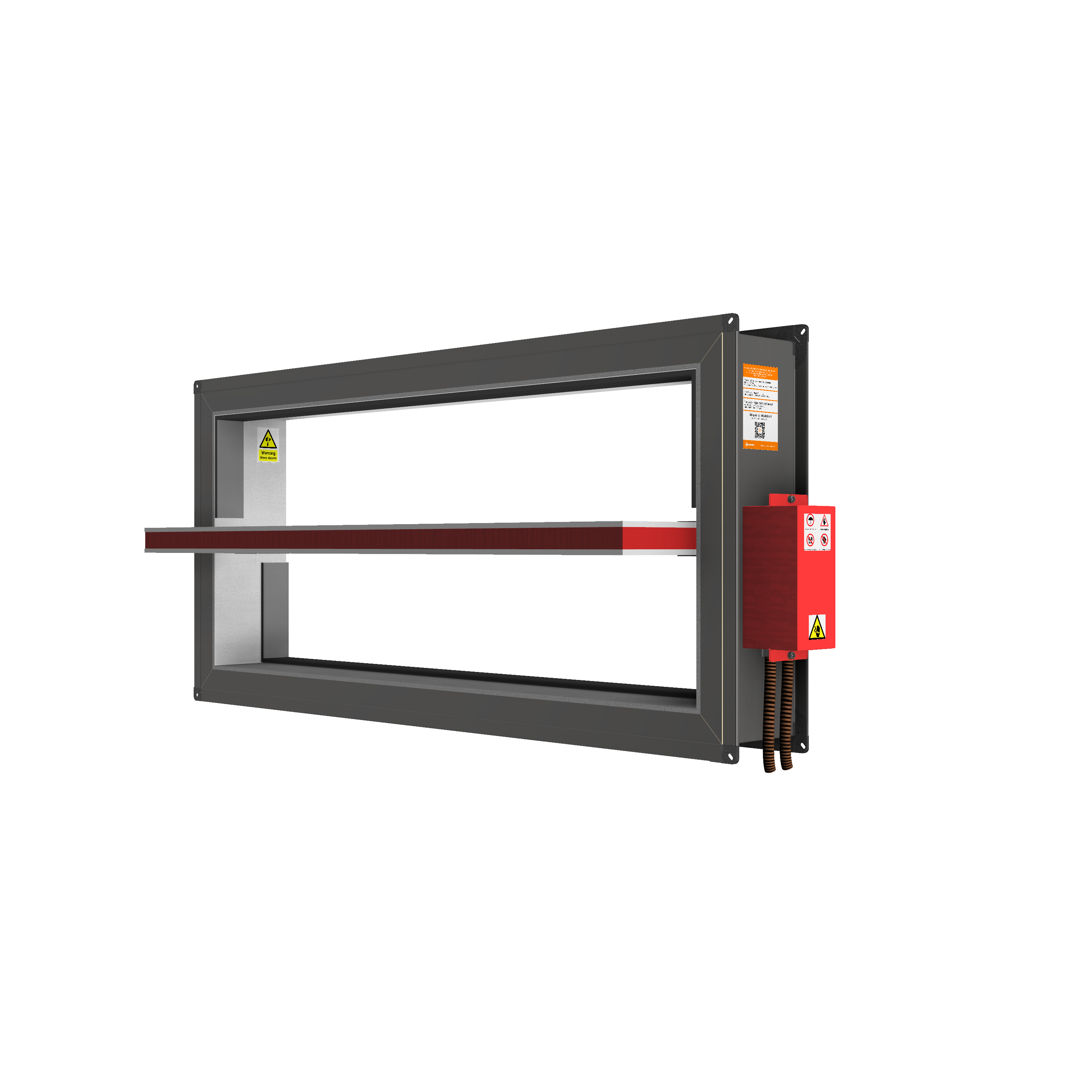 WALL MOUNTED MOTORISED FIRE DAMPER EI120 L210