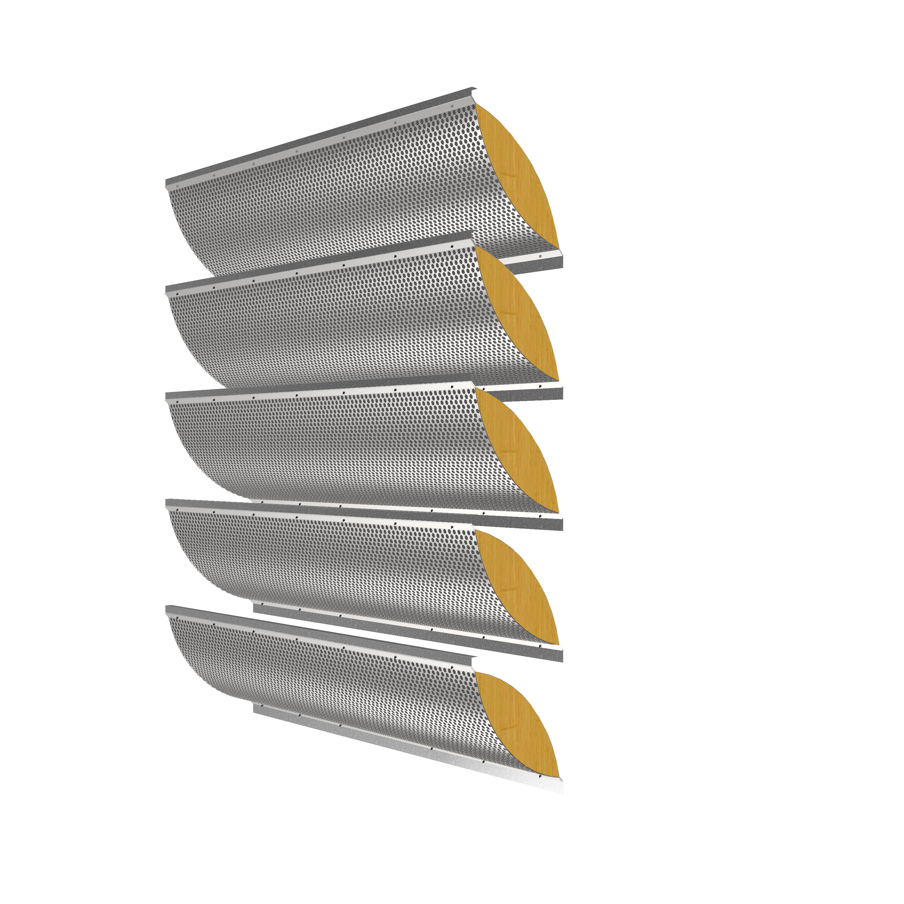 ACOUSTIC LOUVER OVAL BLADE