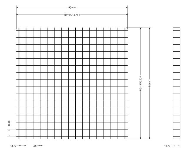 90 DEGREE EGG CRATE PANEL